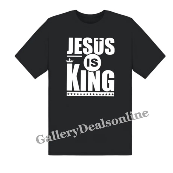 Gildan | Shirts | Jesus Is King T Shirt Christian Bible God Gift Faith ...